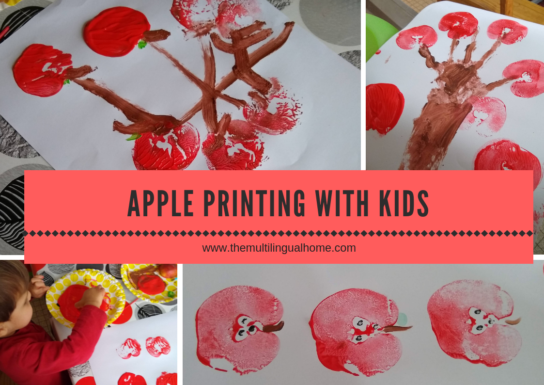 How to Print Apples with Kids