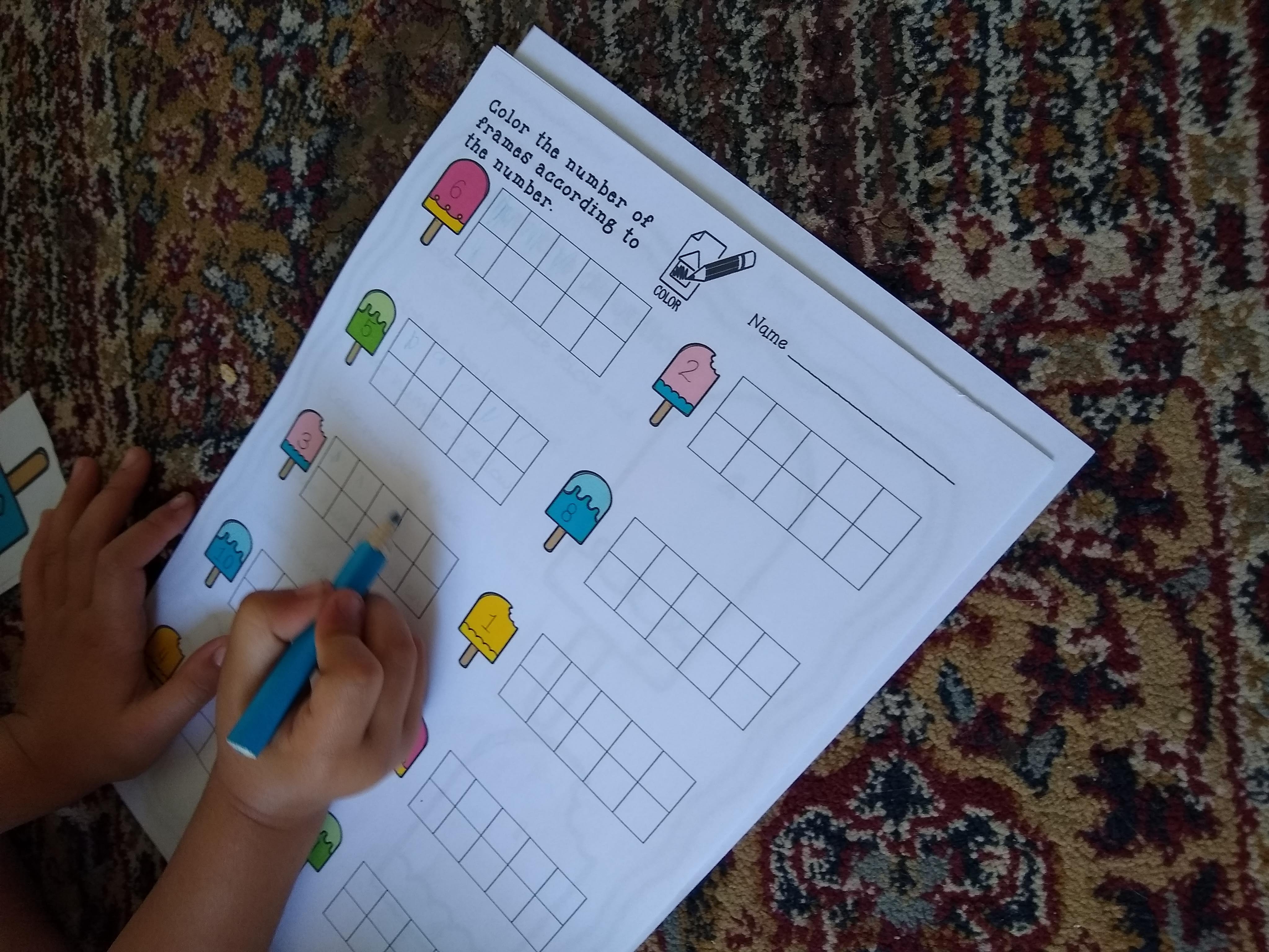 Popsicle Summer or Back to School Fun worksheets for K/1/2 - The ...