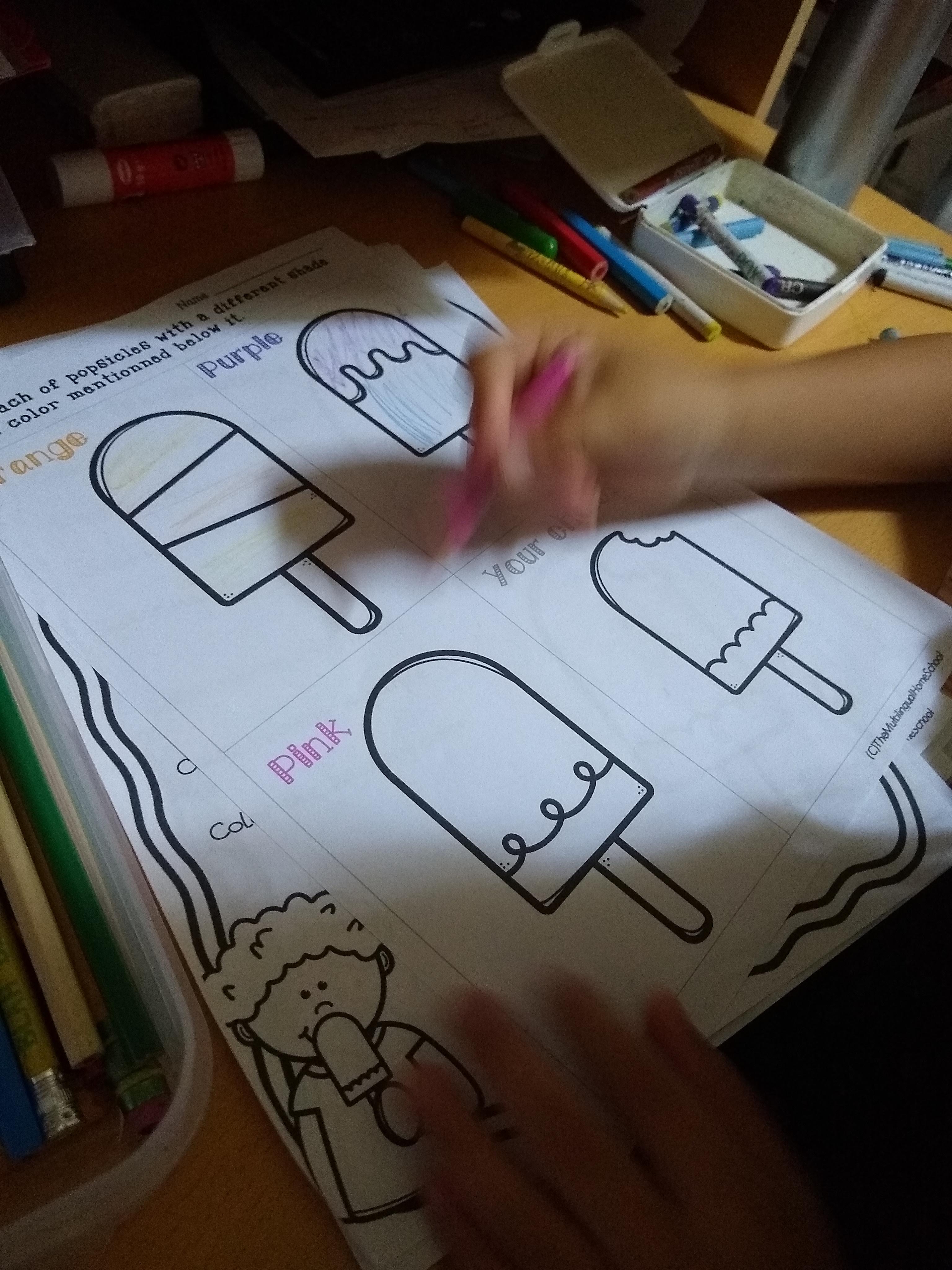 Popsicle Summer or Back to School Fun worksheets for K/1/2 - The ...