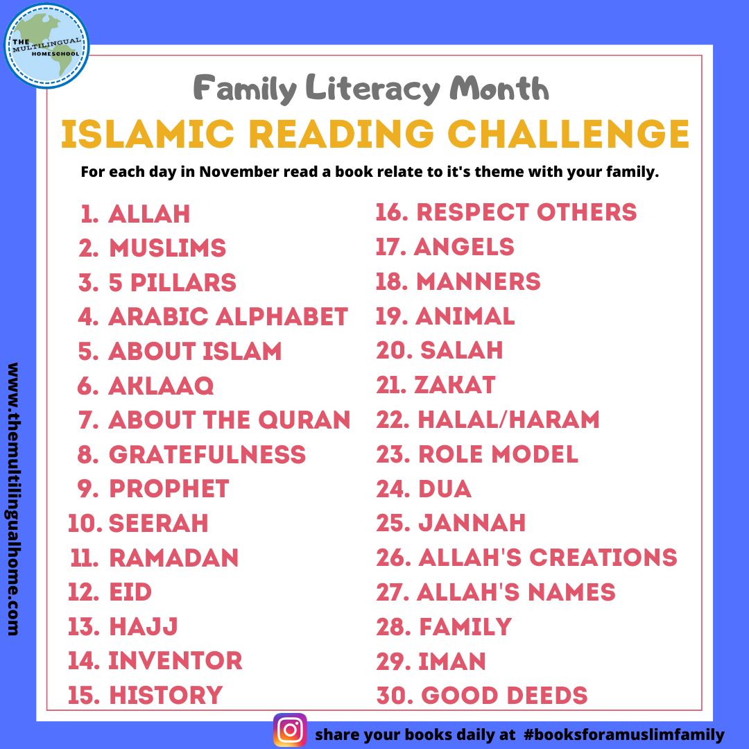 Family Islamic Reading Challenge - The Multilingual Home