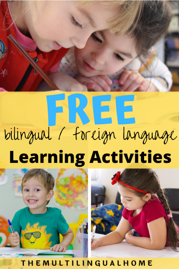 Free Bilingual List of Learning Activities - The Multilingual Home