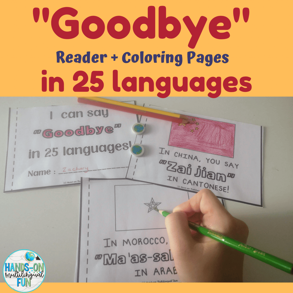 Multi-language Goodbye Activity - The Multilingual Home